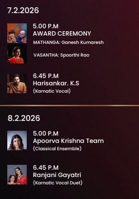 Indian Classical Music Festival: ಬೆಂಗಳೂರಿನಲ್ಲಿ 4 ದಿನಗಳ 'ಪುರಾಣ ಗೀತಂ ...