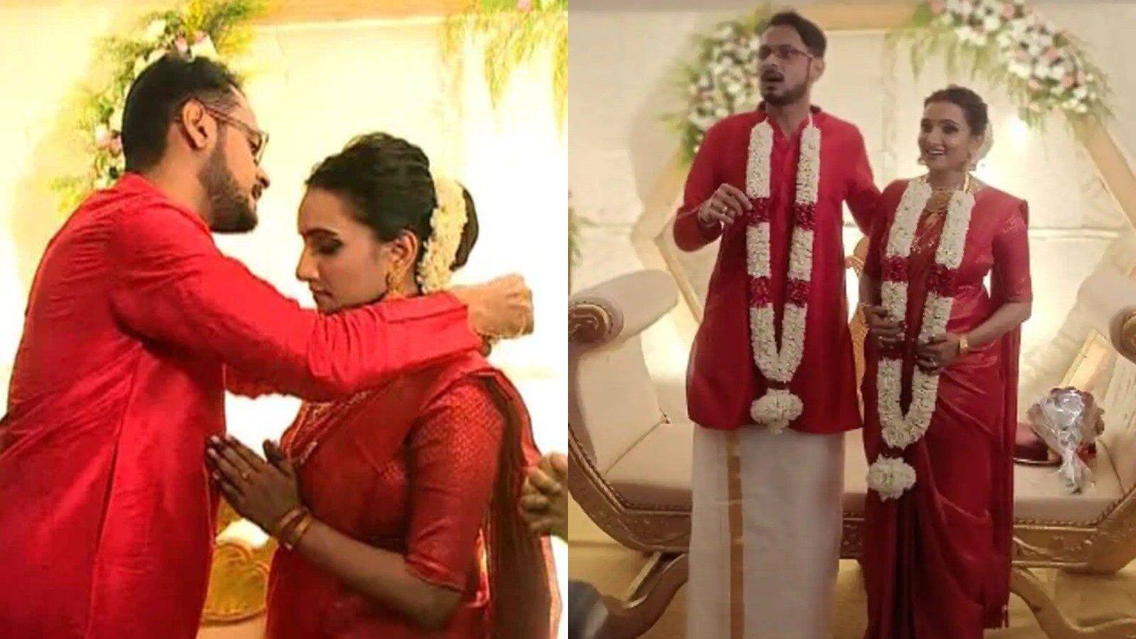 Manjari Wedding| ഗായിക മഞ്ജരി വിവാഹിതയായി; വിവാഹത്തിന് സാക്ഷ്യംവഹിക്കാ ...