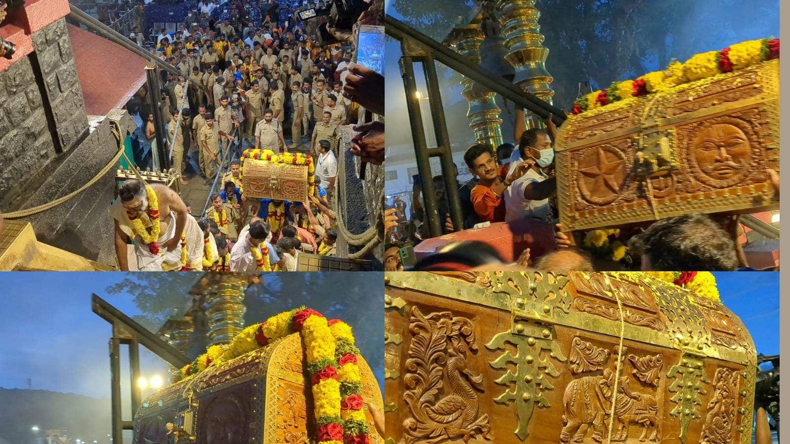 ശബരീശന് തങ്ക അങ്കി ചാര്‍ത്തി ദീപാരാധന | Deeparadhana with thanka anki ...