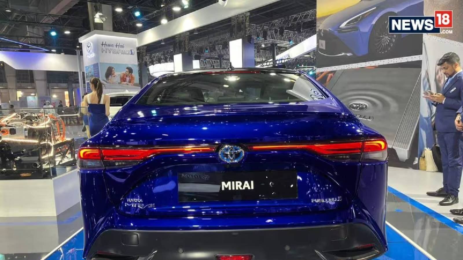 Auto Expo 2023 | ഫുൾ ചാർജിൽ 640 കി.മീ: ടോയോട്ടയുടെ ഹൈഡ്രജൻ ഫ്യൂവൽ സെൽ കാർ 'മിറായി' | Toyota ...