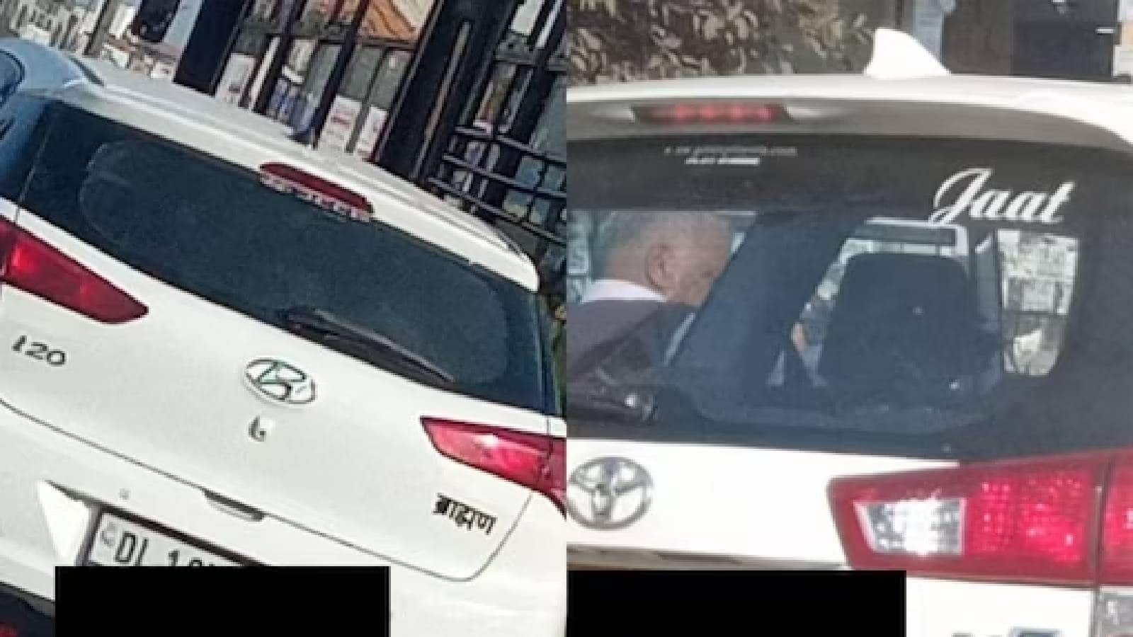 കാറുകളിൽ 'ബ്രാഹ്മണ', 'ജാട്ട്' സ്റ്റിക്കറുകൾ; ജാതീയതക്കെതിരെ സോഷ്യ ...
