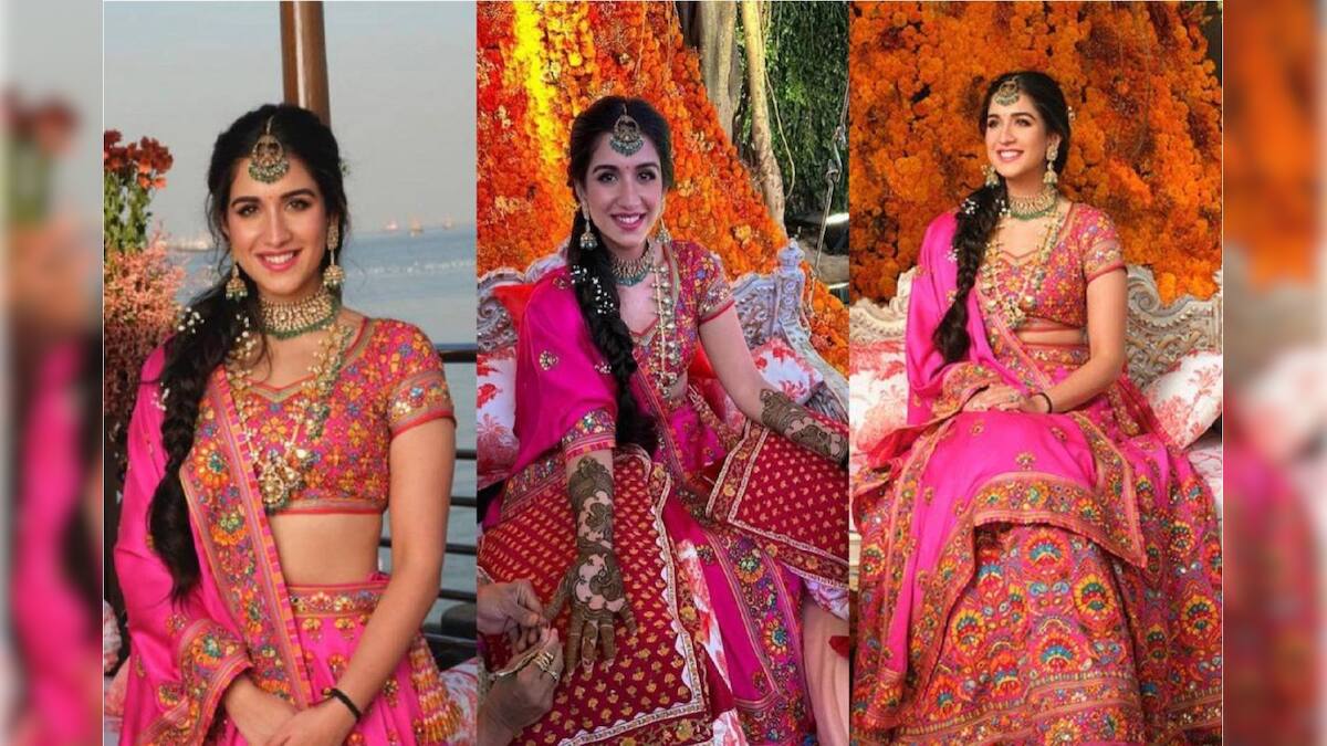 പിങ്ക് ലെഹങ്കയിൽ തിളങ്ങി ആനന്ദ് അംബാനിയുടെ പ്രതിശ്രുതവധു; മെഹന്ദി ...