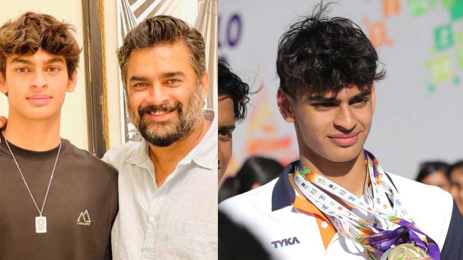 ഖേലോ ഇന്ത്യയിൽ തിളങ്ങി നടൻ മാധവന്റെ മകൻ വേദാന്ത്| Khelo India 2023-R ...