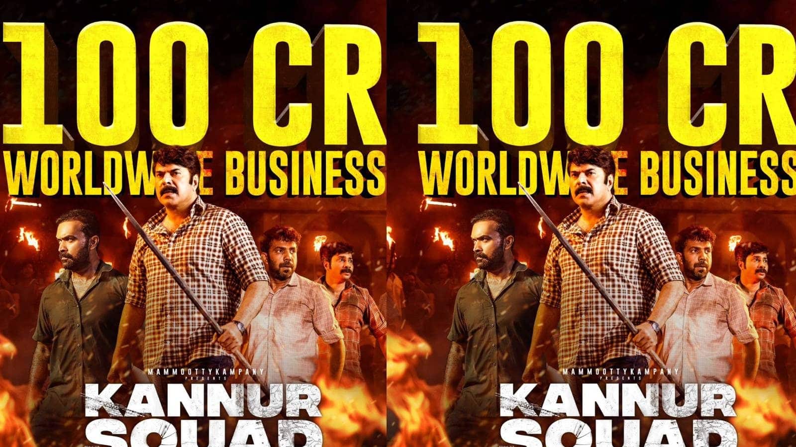 Mammootty's Film Kannur Squad Crosses 100 Crore Mark Worldwide - News ...