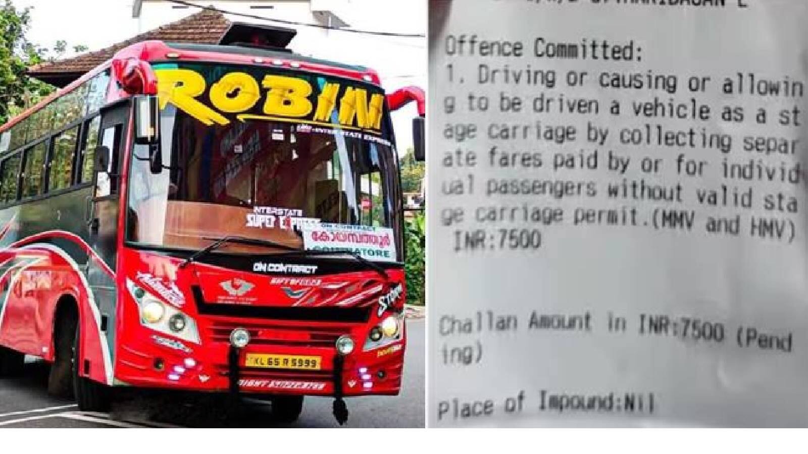 Robin Bus Interstate Service Controversy: MVD Imposes Fine and Updates ...