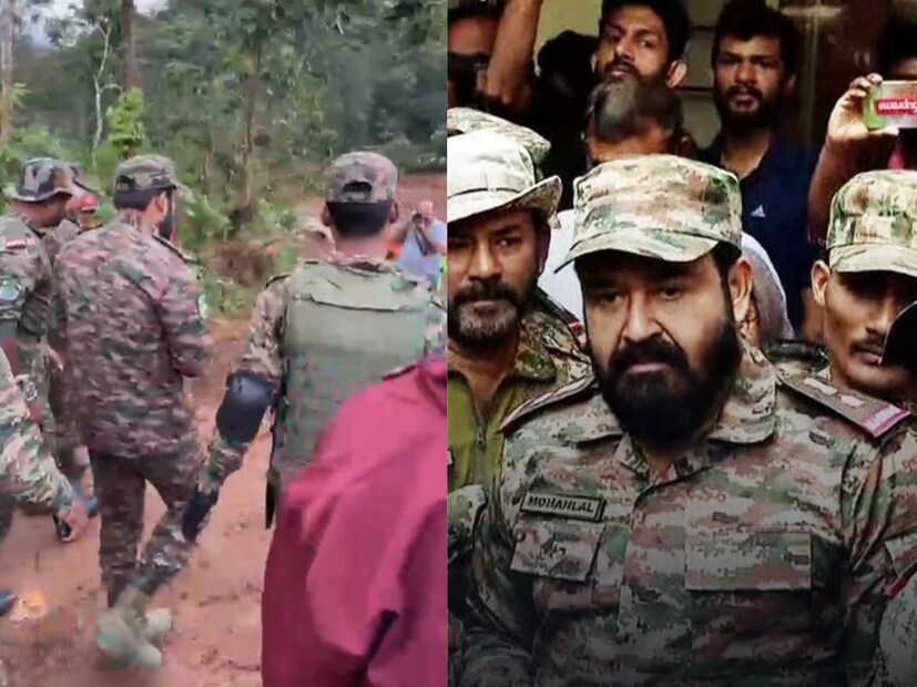 Lt.Cl.Mohanlal| ലെഫ്.കേണലായി മോഹൻലാൽ സൈനിക യൂണിഫോമിൽ വയനാട്ടി ...