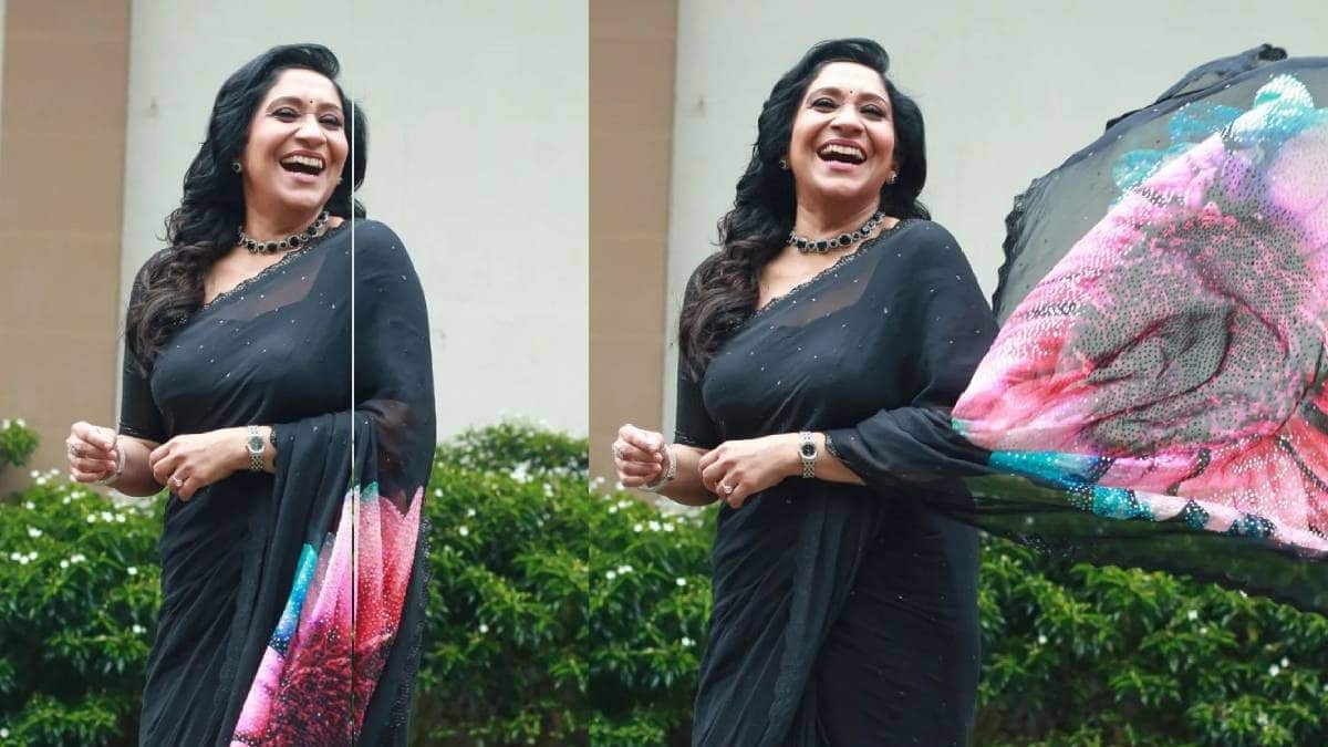 Sujatha Mohan | 'കറുപ്പഴകിൽ 'സിമ്പിൾ സാരി ലുക്കിൽ സുജാത |playback ...