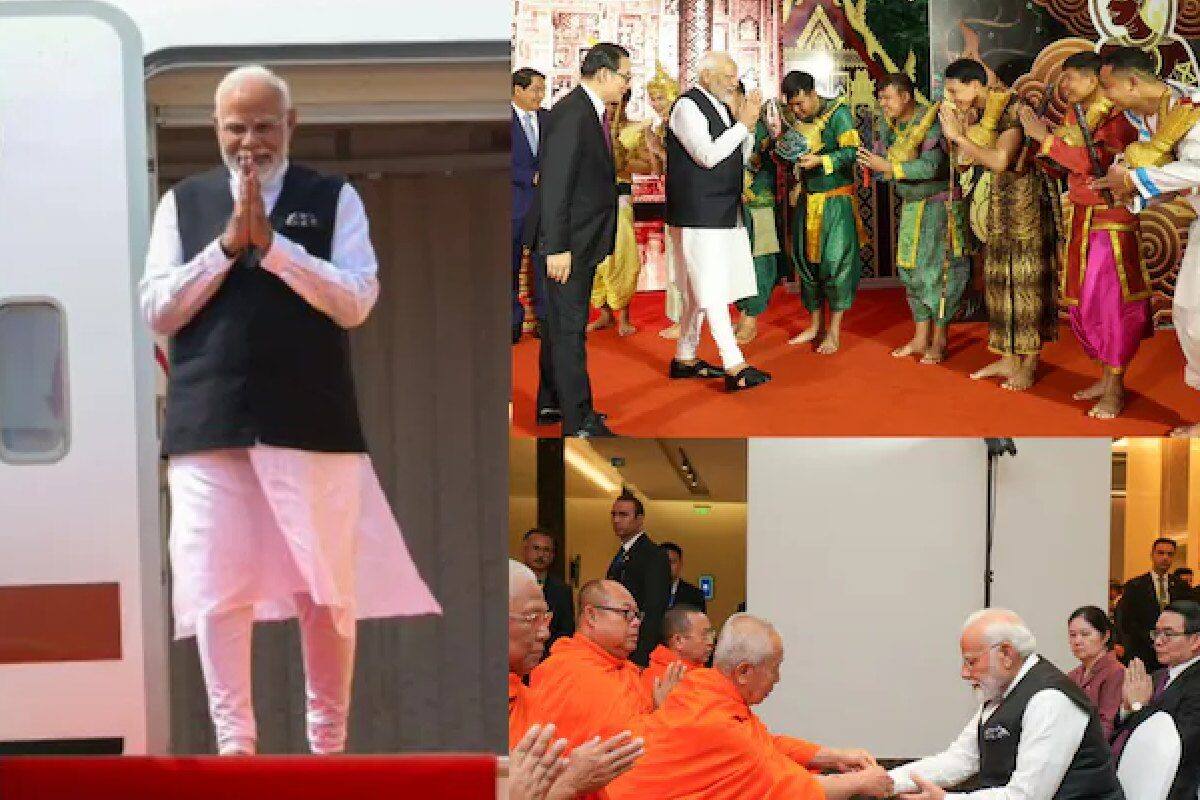 ആസിയാൻ ഉച്ചകോടിയിൽ പങ്കെടുക്കാൻ പ്രധാനമന്ത്രി നരേന്ദ്രമോദി ലാവോസിലെത്തി | PM Modi arrives in ...