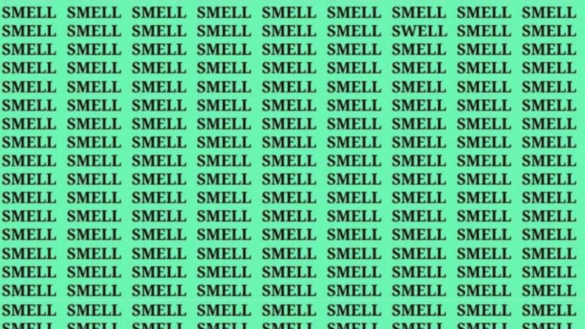 Smell च्या गर्दित लपलाय Swell, फक्त 10 टक्के लोकांनी शोधलं उत्तर ...