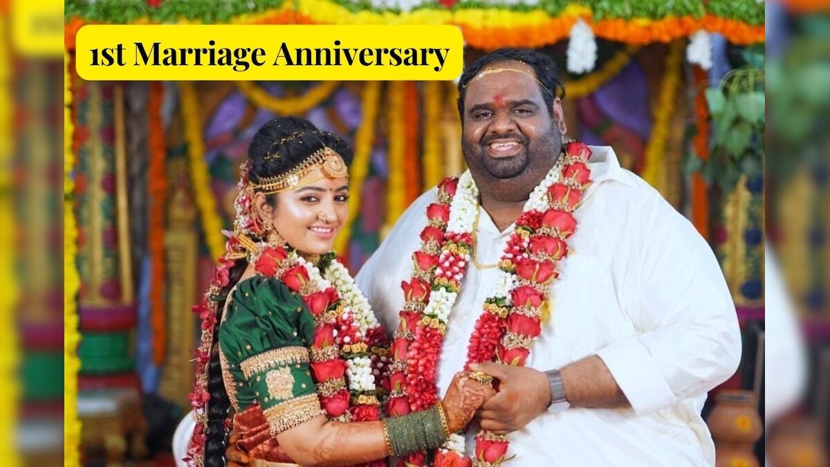 VJ Mahalakshmi and Ravindran 1st marriage anniversary photos ...
