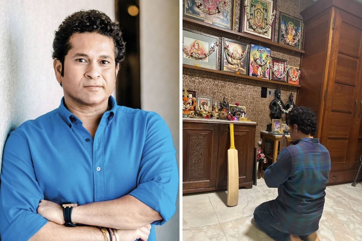 सचिन तेंडुलकरच्या घरातील देव्हाऱ्यात कोणाकोणाचे फोटो? एकाबाजूला गणपती ...