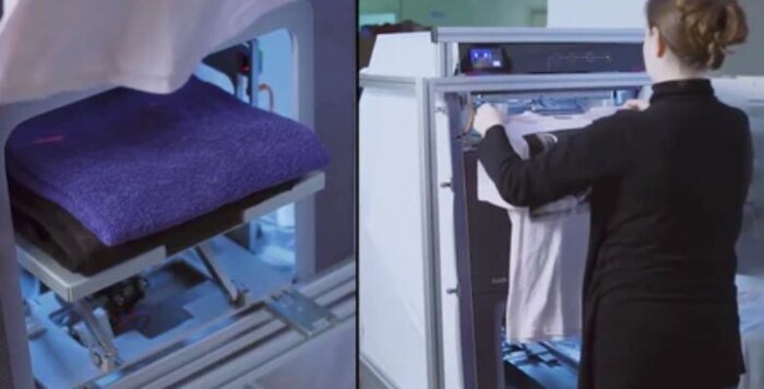 ही मशीन पाहून तुम्हीही म्हणाल वाह! एका झटक्यात प्रेस आणि घडी होतील कपडे