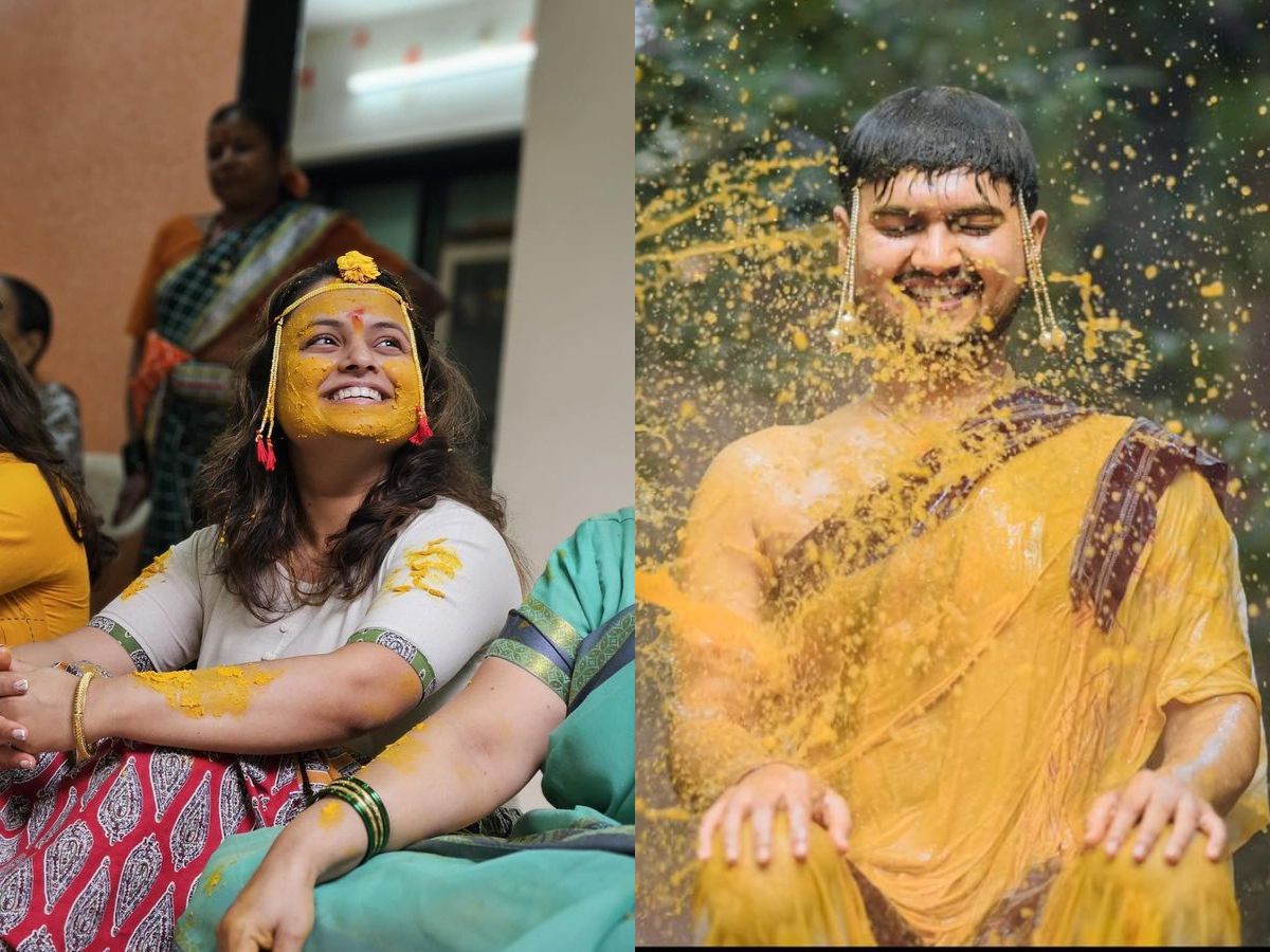 Mugdha - Prathamesh Haldi : हळदीनं पिवळे झाले लिटिल चॅम्प्स! मुग्धा-प्रथमेशच्या हळदीची पहिली झलक ...