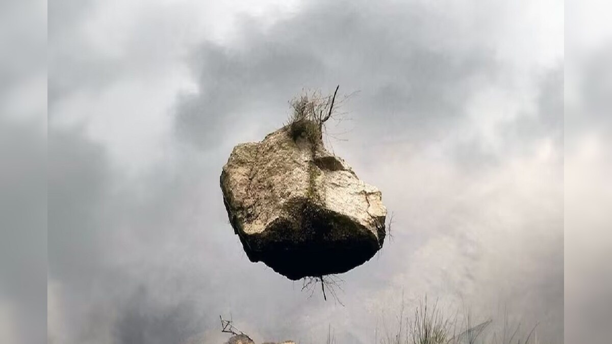 हा कोणता चमत्कार? हवेत उडणाऱ्या दगडाने प्रत्येकाला टाकलं कोड्यात rock ...