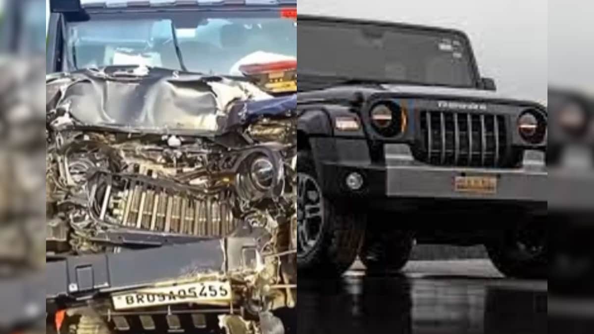 ...म्हणून Thar आहे भारी, ट्रकला धडकली पण 3 जणांना खरचटलं सुद्धा नाही ...