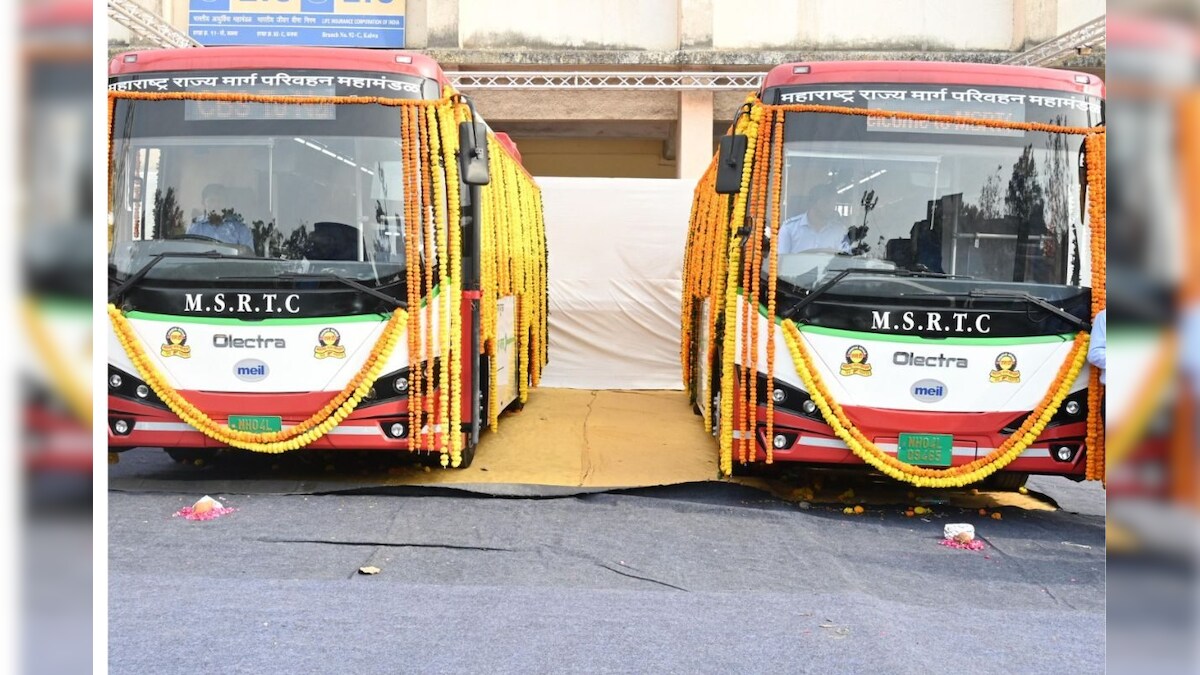 Maharashtra EV Bus : 'लाल परी'चा नवीन लूक बघितलात का? महामंडळाच्या ...