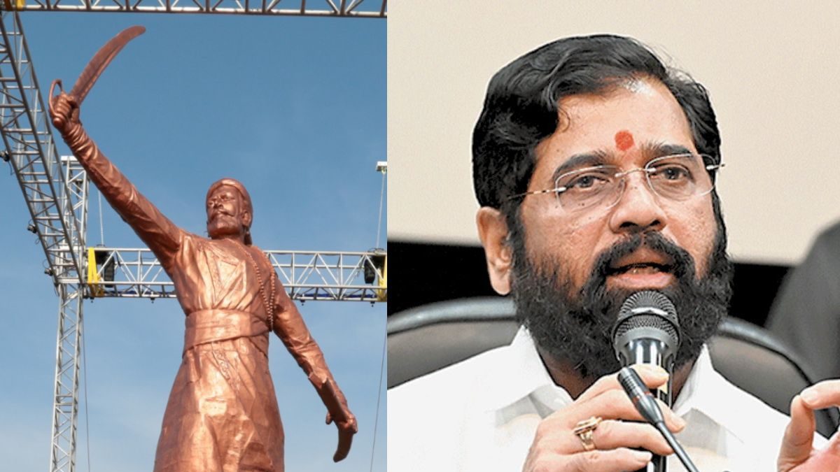 Eknath Shinde : शिवरायांचा पुतळा कोसळल्यानंतर वादग्रस्त विधान ...