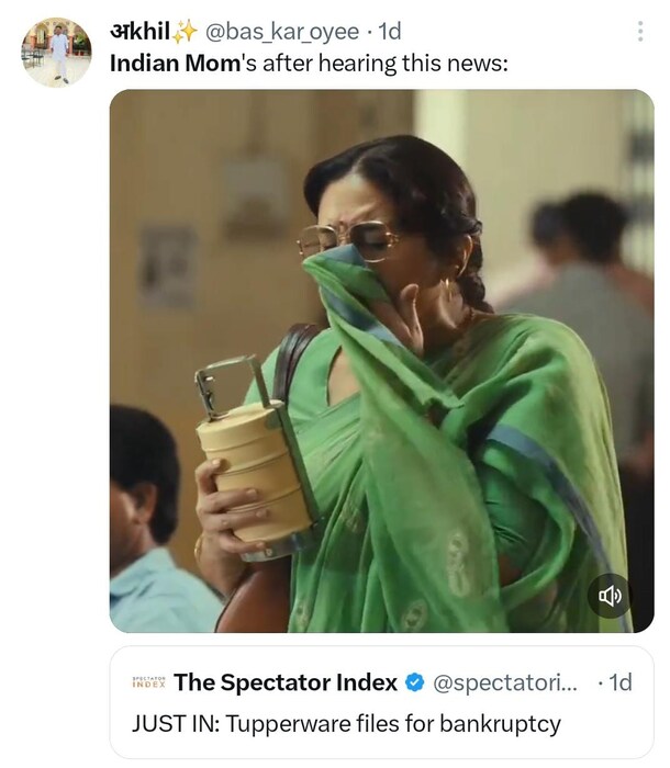 हे मां माताजी! Tupperware दिवाळखोरीत; सोशल मीडियावर Indian moms चे Memes