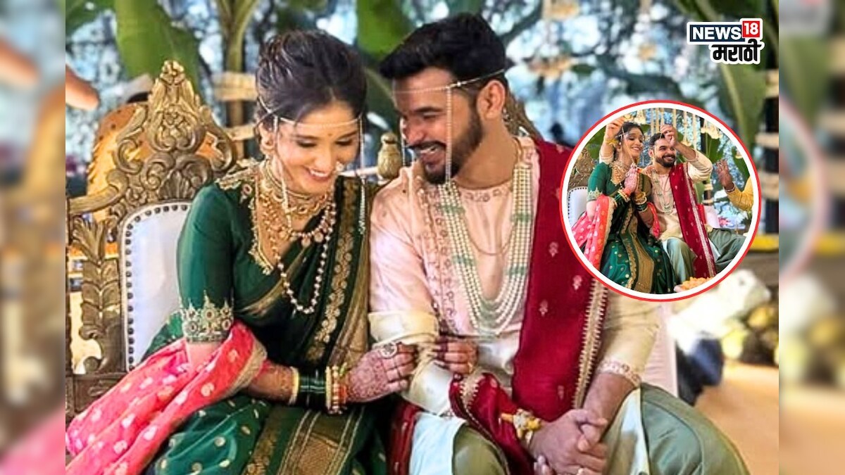 Shivani Sonar-Ambar Ganpule Wedding: शिवानी सोनार-अंबर गणपुळे अडकले ...