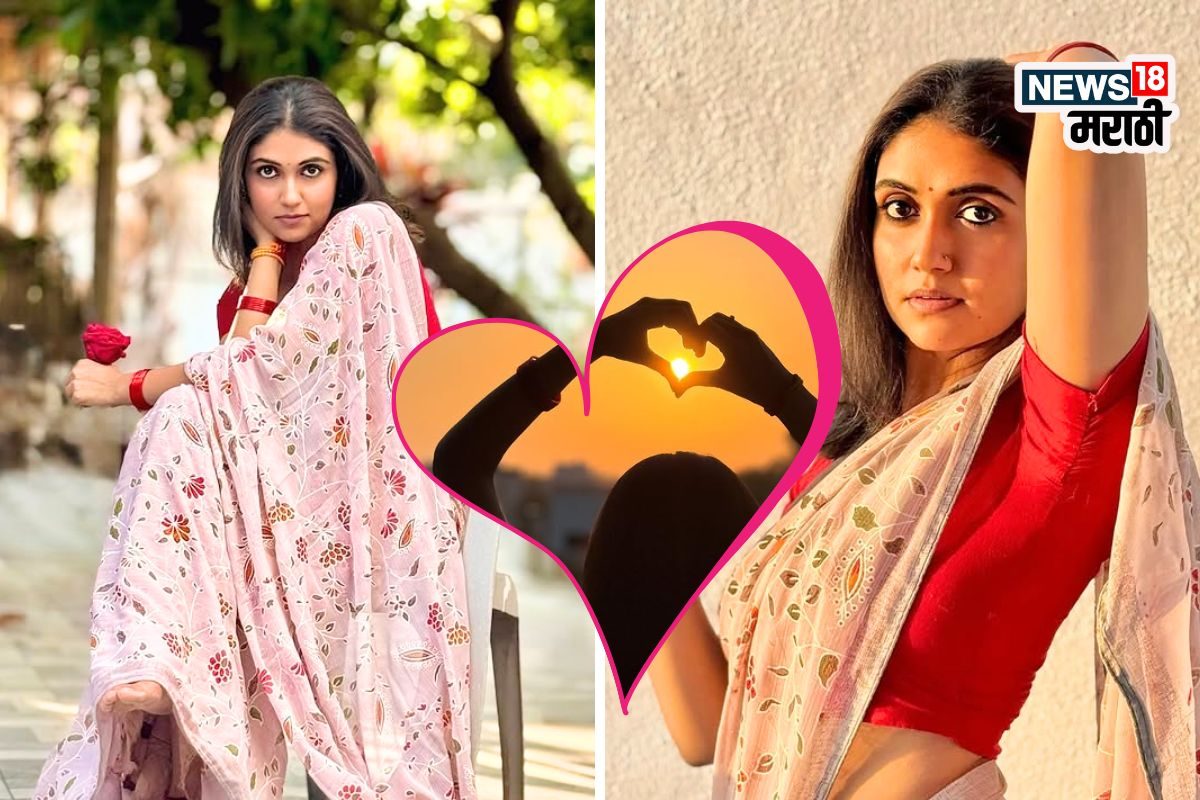 Rinku Rajguru: गुलाबी साडी अन् लाली लाल..! हातात गुलाब, चेहऱ्यावर हसू, व्हॅलेंटाईन डेच्या दिवशी ...