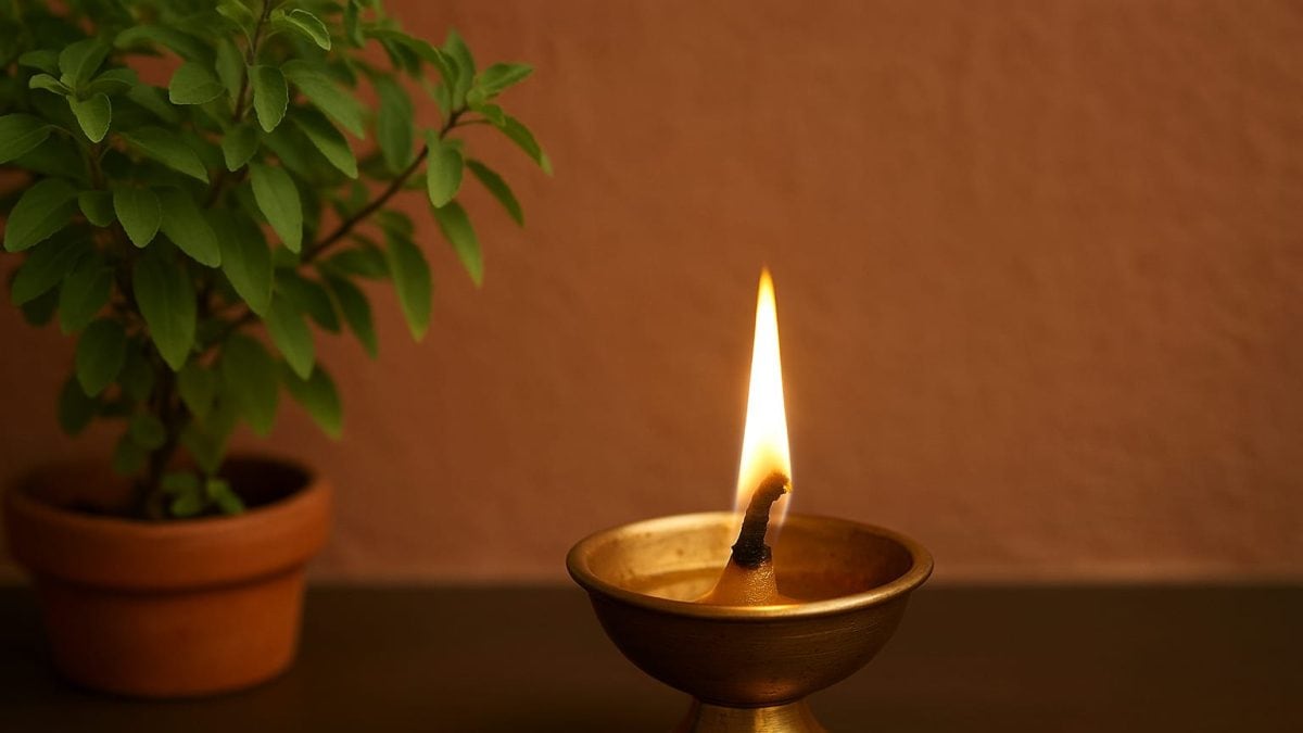 Tulsi Puja Tips: दिवाळीत तुळशीजवळ लावण्याच्या दिव्याचे नियम ध्यानात ...