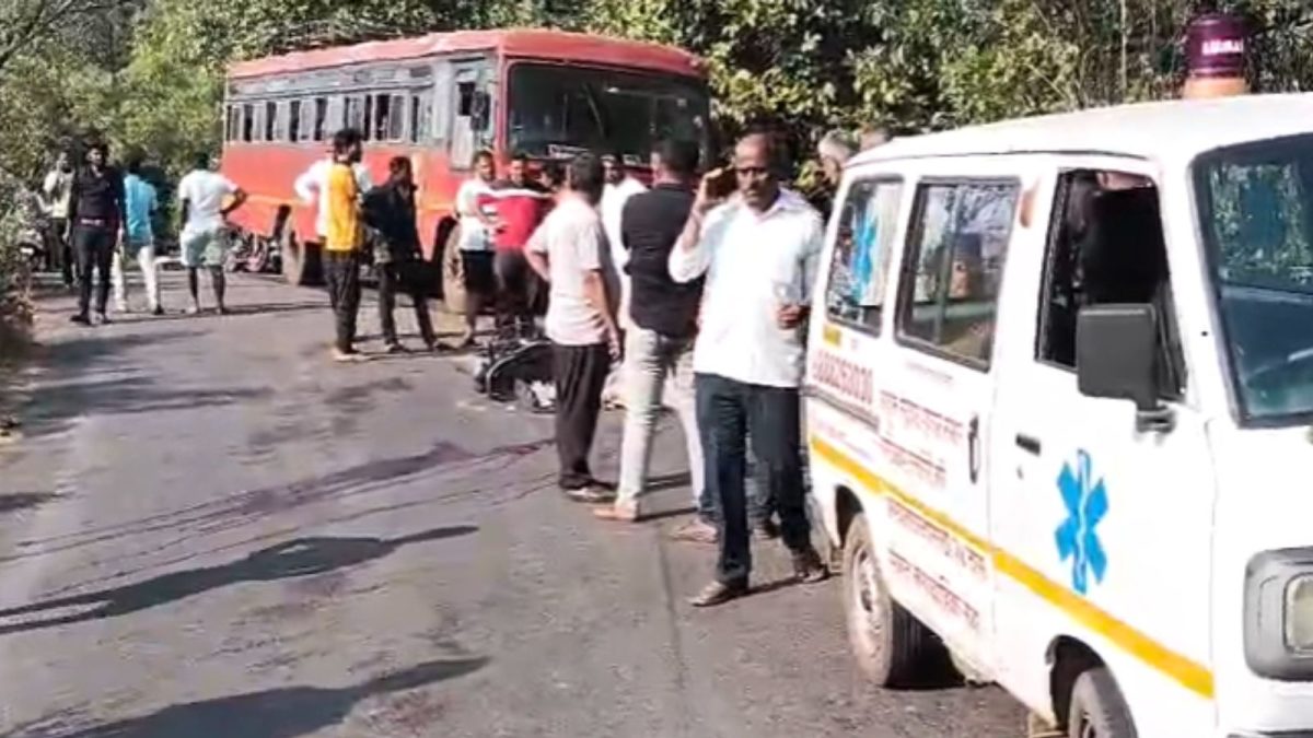 Khed: वळणावर घात झाला, भरधाव लालपरी समोरून आली अन् दुचाकीस्वार चाकाखाली ...