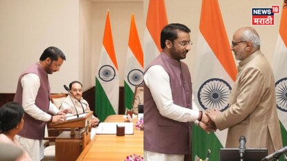Parth Pawar: पार्थ पवारांची राज्यसभा खासदार म्हणून शपथ! 'ते' गुलाबी ...