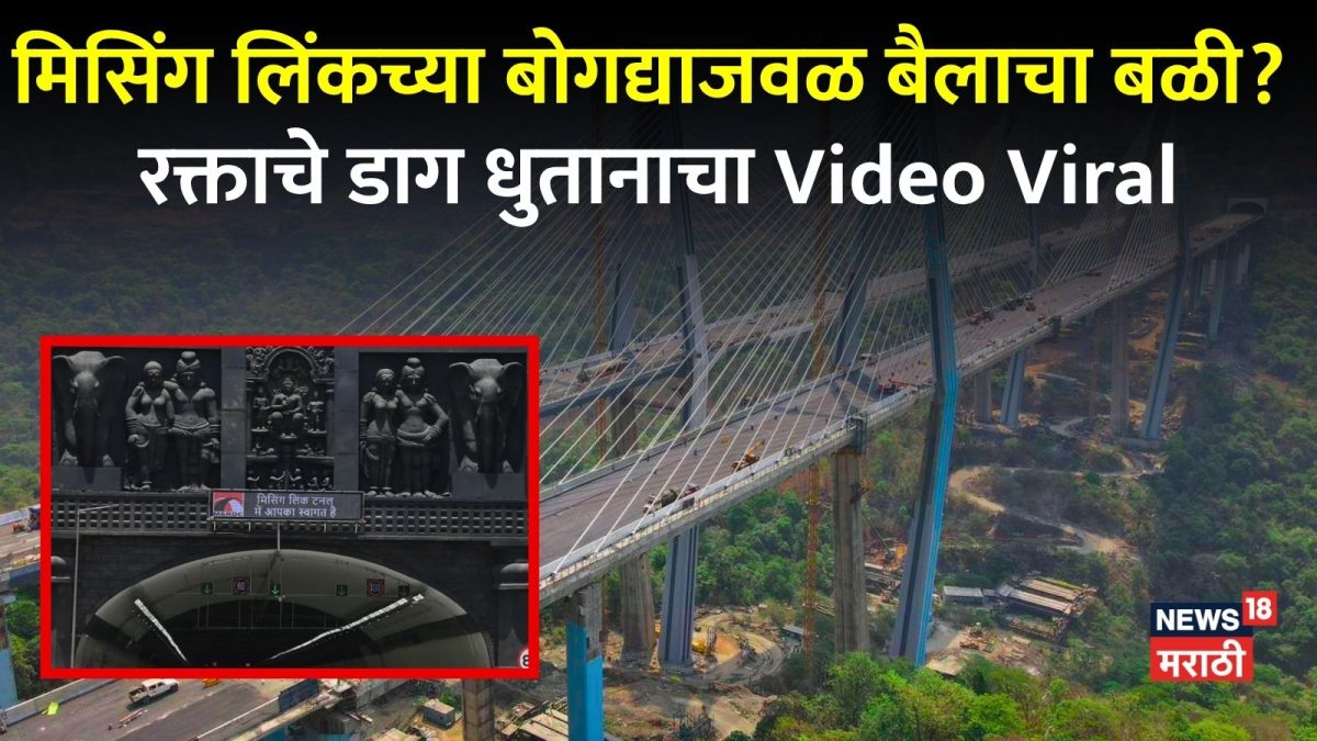 Missing Link: मिसिंग लिंकच्या बोगद्याजवळ बैलाचा बळी दिला? रक्ताचे डाग ...