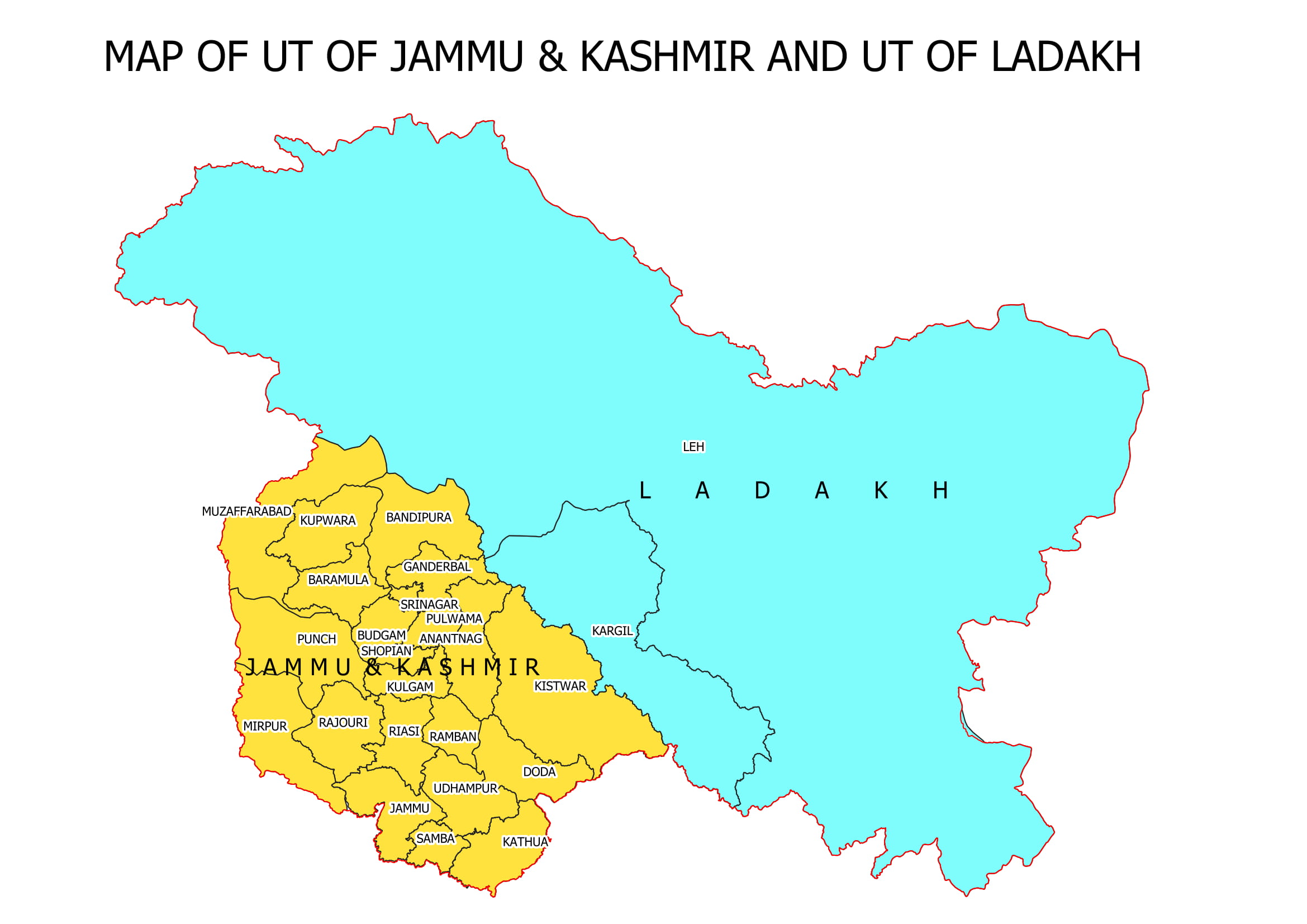 Government releases new map of Ladakh and Jammu and Kashmir– News18 Punjab