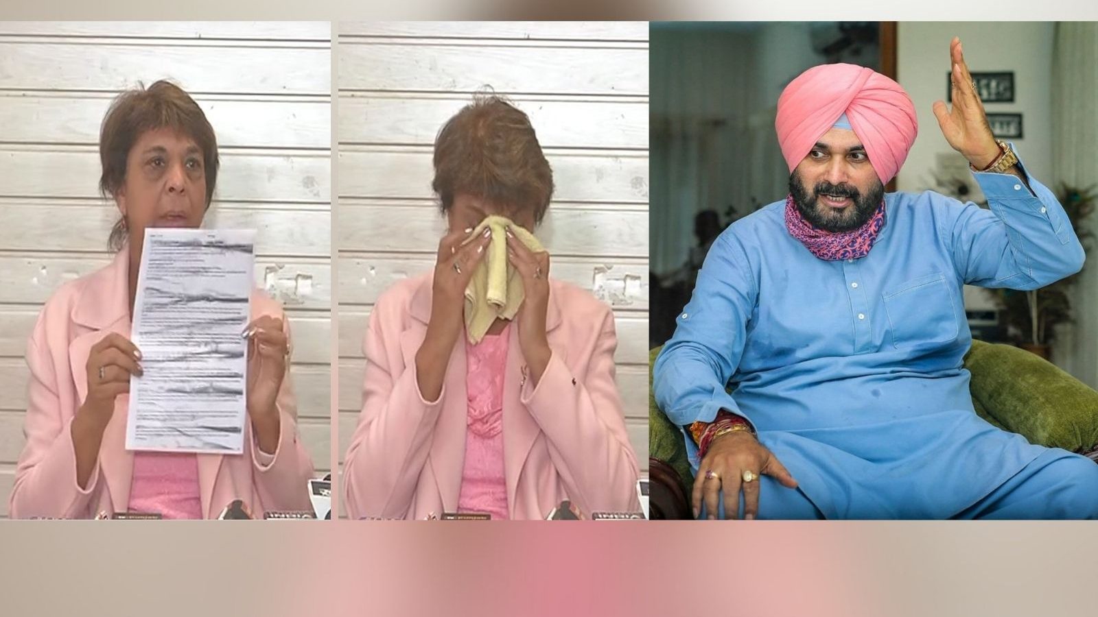 Navjot Singh Sidhu sister Suman Toor press conference in Chandigarh and ...