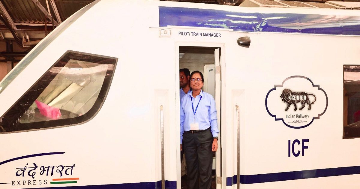 Asia first woman loco pilot Surekha Yadav operates Vande Bharat Express ...