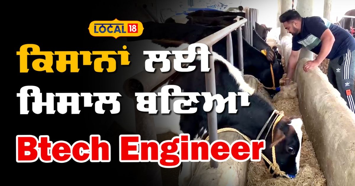 Btech Engineer became an example for farmers Opened a dairy farm in the ...