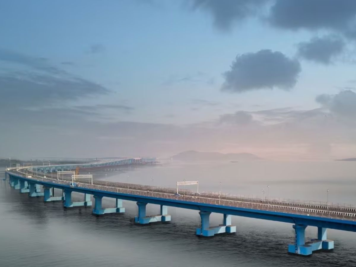 Mumbai india longest sea bridge atal setu all set for inaguration by pm ...