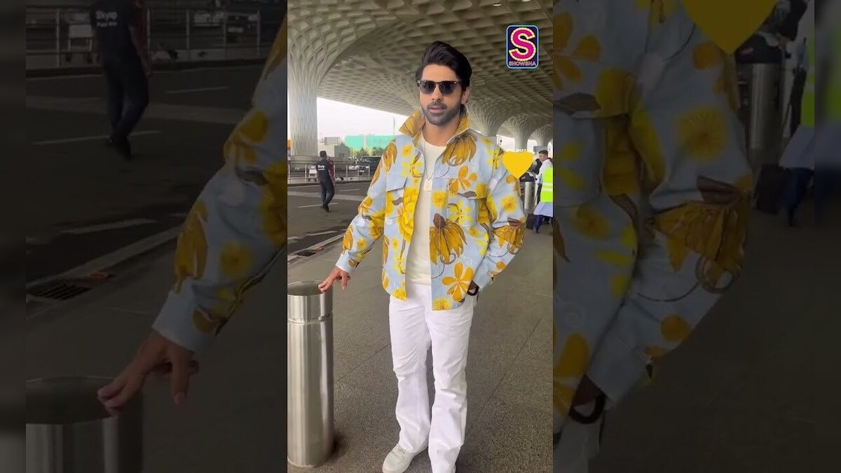 #shorts | Heeramandi's Taha Shah Sports A Floral Yellow Designer Jacket ...
