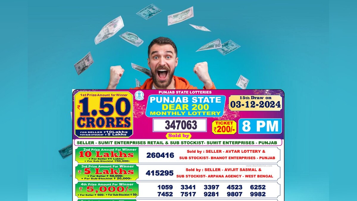 Punjab State Dear Lottery ਦਾ ਨਤੀਜਾ ਐਲਾਨਿਆ, ਵੇਖੋ ਕਿਸ ਨੇ ਜਿੱਤਿਆ 1.50 ਕਰੋੜ | Punjab State Dear ...