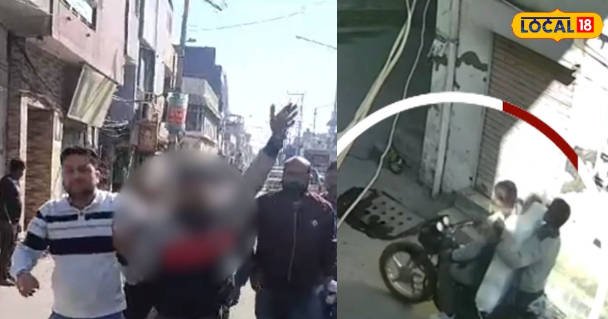 people caught thieves who were running away by stealing, tied them to a ...