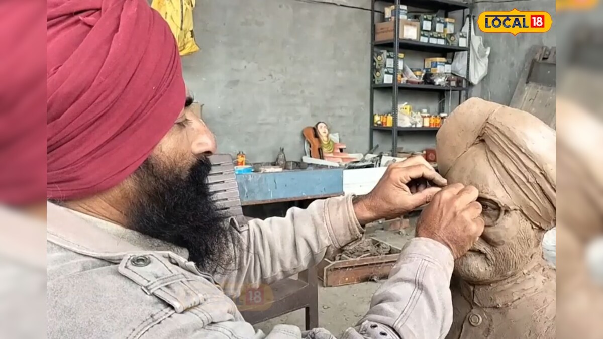 Look at unique art of sculptor tribute to Dr. Manmohan Singh by making ...