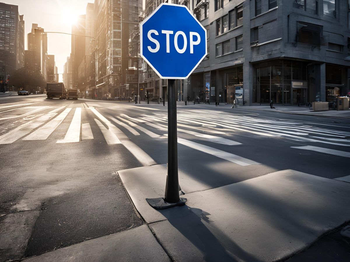 ਜੇ ਸੜਕ 'ਤੇ ਨਜ਼ਰ ਆਵੇ ਨੀਲੇ ਰੰਗ ਦੇ ਬੋਰਡ 'ਤੇ ਲਿਖਿਆ STOP ਦਾ ਚਿੰਨ੍ਹ, ਤਾਂ ...