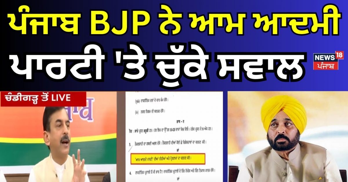 BJP on AAP | 12ਵੀਂ ਬੋਰਡ ਦੇ ਪੇਪਰ 'ਤੇ ਬਵਾਲ, BJP ਨੇ ਚੁੱਕੇ AAP 'ਤੇ ਸਵਾਲ ...