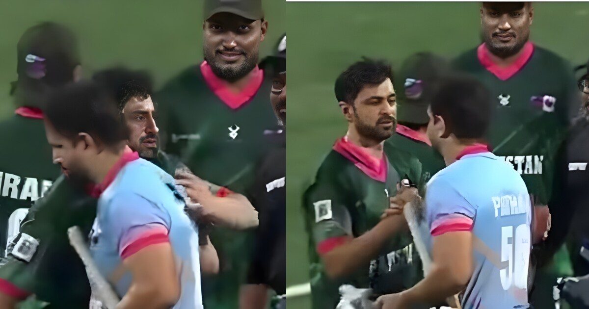 Irfan Pathan shakes hands with Pakistani players, hugs Shoaib Malik ...