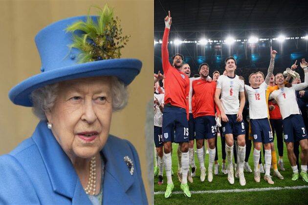 Queen Elizabeth wishes good luck to England football team before the ...