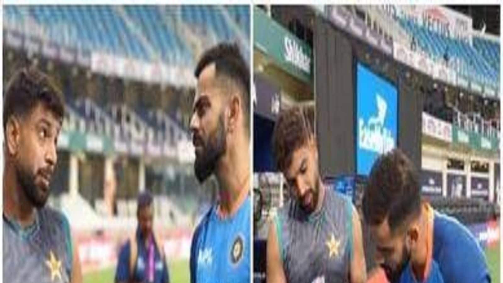 Virat Kohli gifts his autographed India Jersey to Haris Rauf in Dubai ...