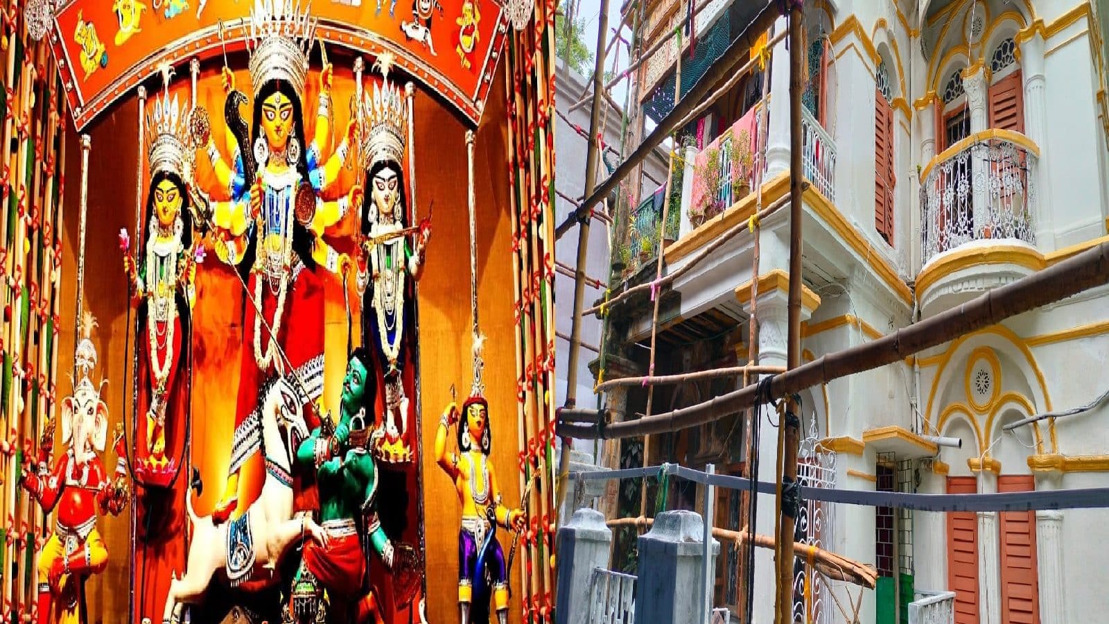 Durga Puja 2022 South Kolkata famous 66 pally theme and photos ৭২ বছরের ...