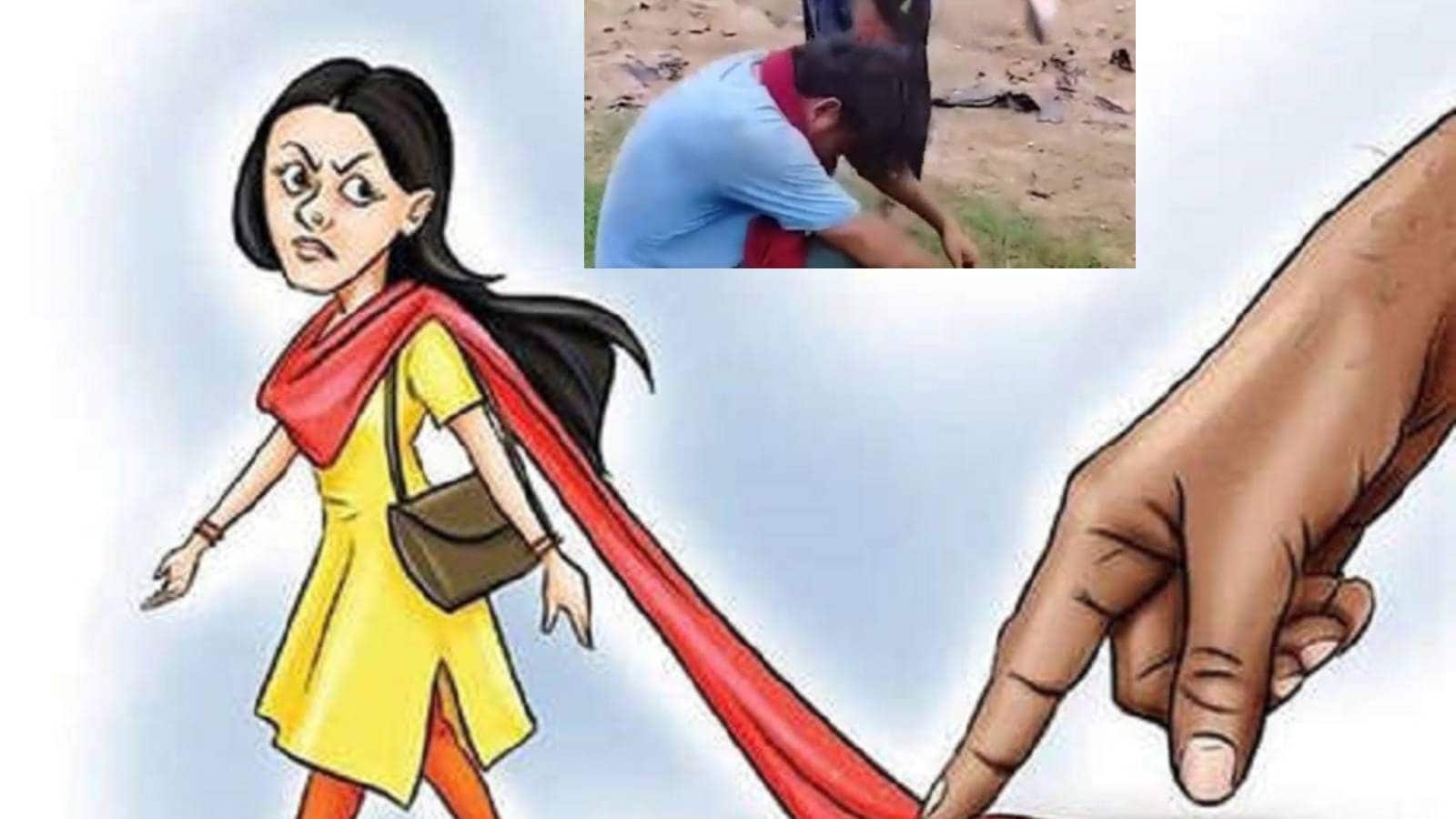 viral video shows youth thrashed by woman by her sandal for allegedly ...