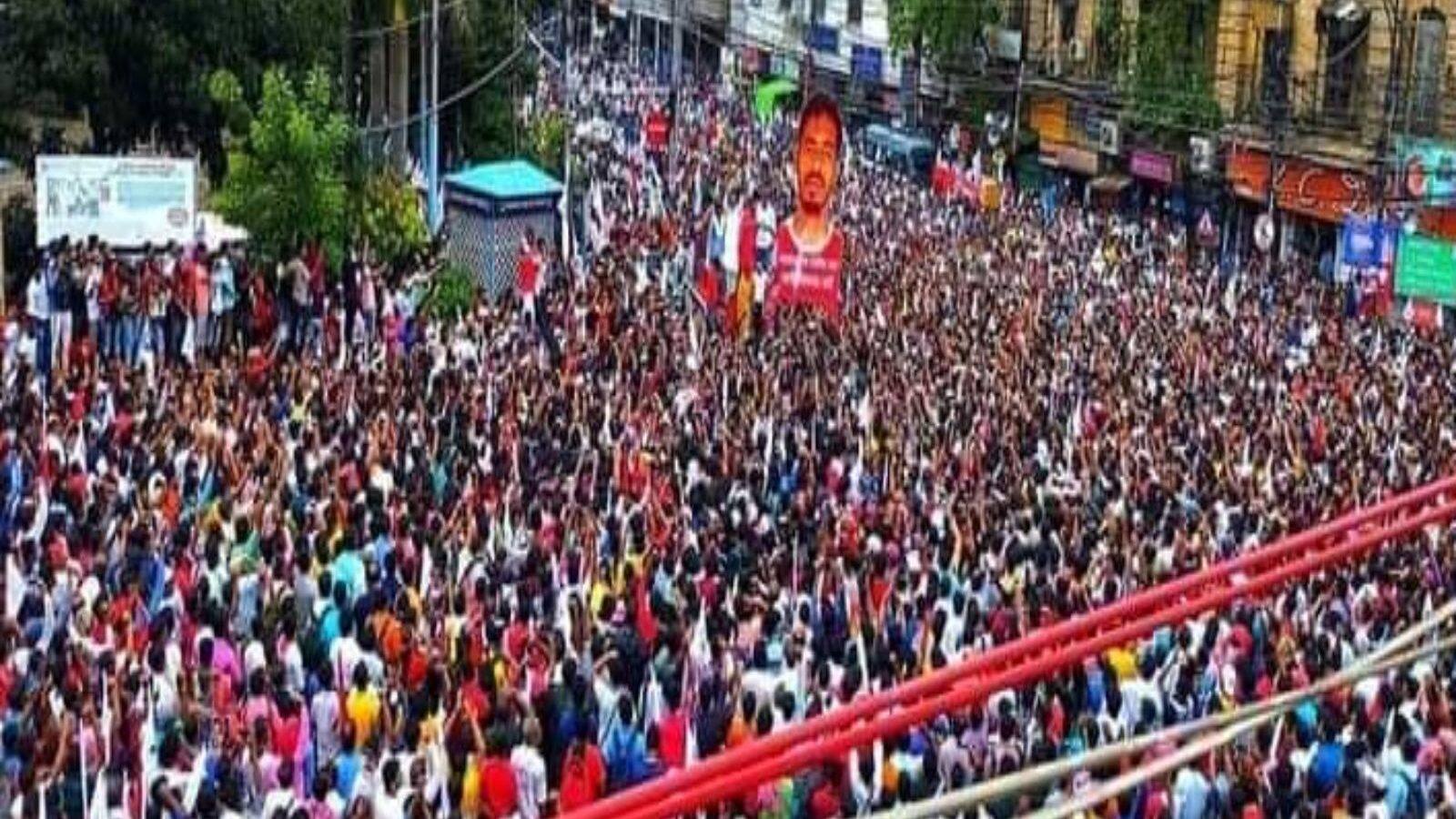 Left Protest Rally: SFI DYFI organised Insaaf Sabha today| ধর্মতলায় ...