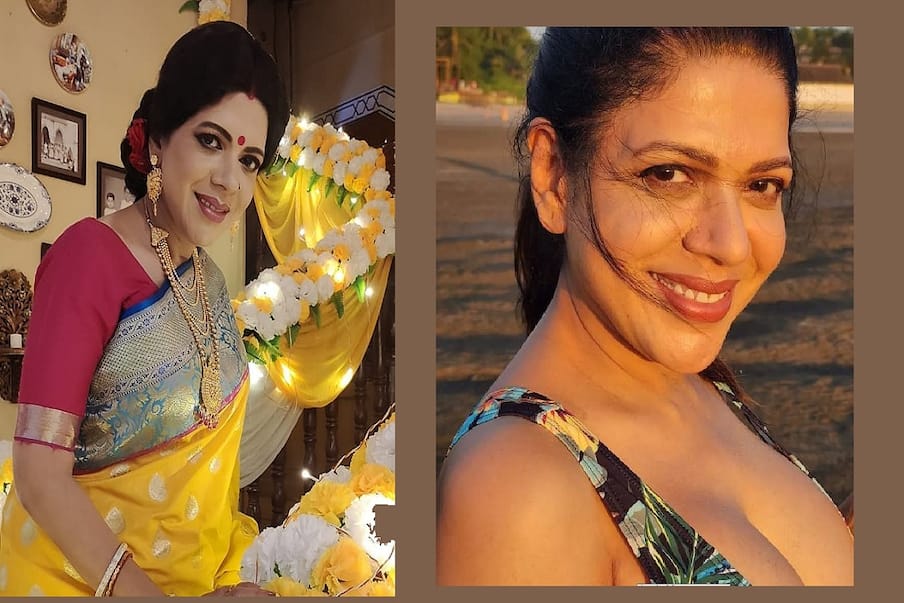 শাড়ি ছেড়ে একেবারে বিকিনি-তে 'মিতুলের শাশুড়ি'! গোয়ার বিচে এ যেন এক অন্য নন্দিনী! | bengali-tv ...