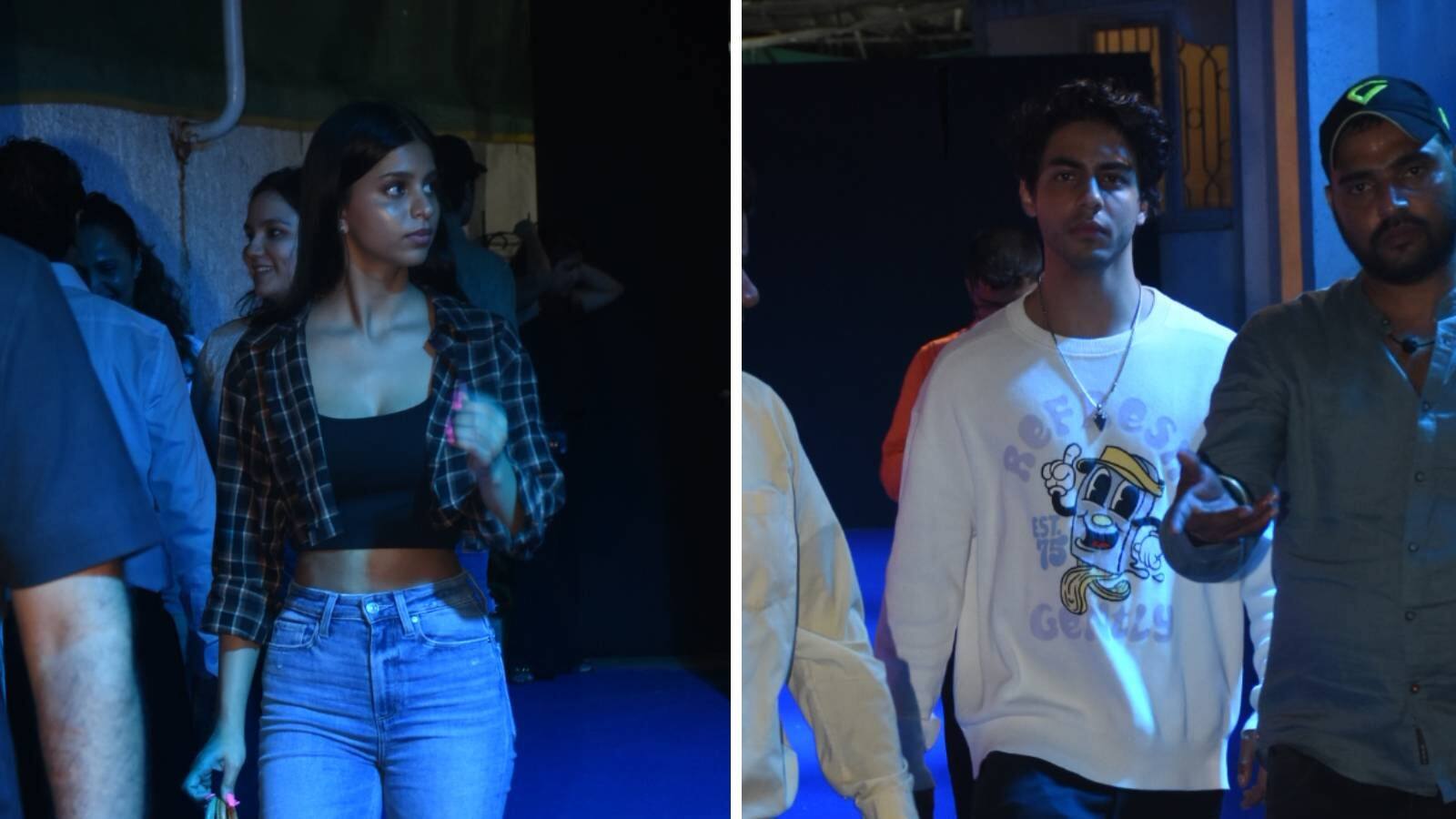 সুহানা, আরিয়ান থেকে করণ জোহর...মাধুরীর ছবি 'মজা মা'-র স্ক্রিনিংয়ে চাঁদের হাট| Aryan Khan ...