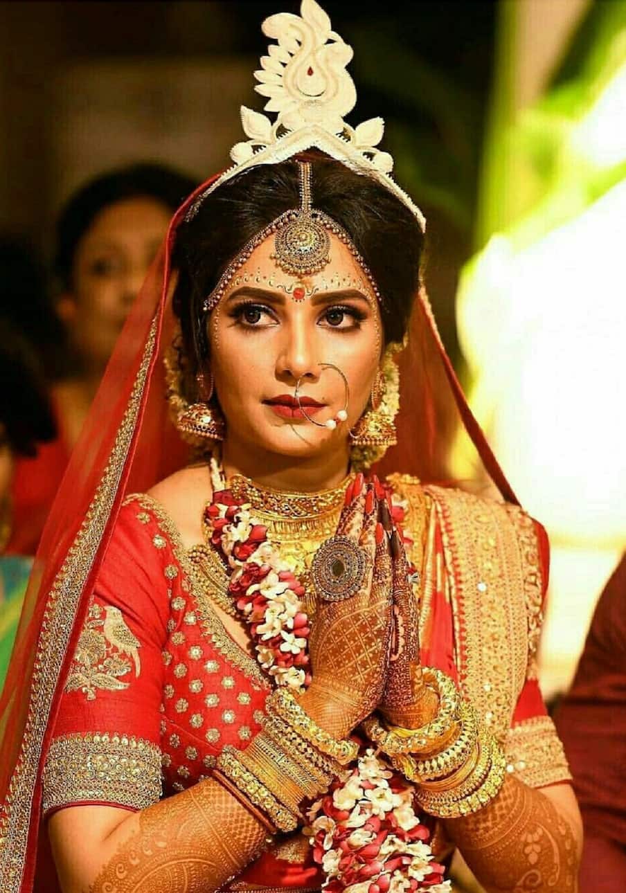 Subhashree Ganguly Wedding Look | বিয়ের দিন আয়নায় নিজেকে চিনতে ...
