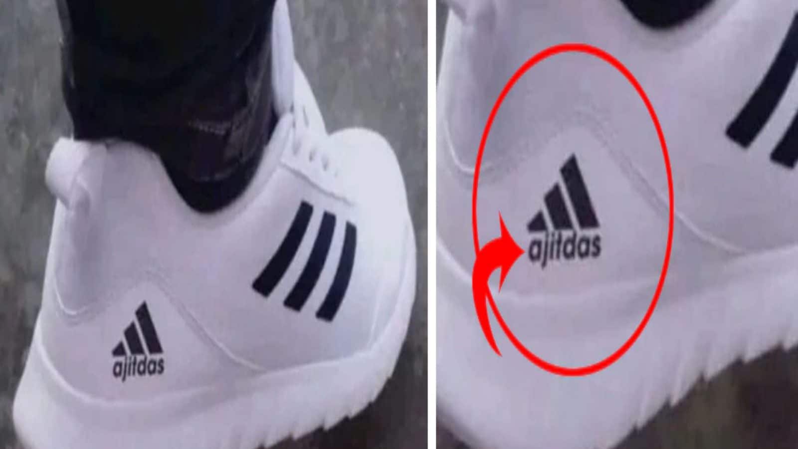 Viral: Adidas Shoe Brand Adidas copied as Ajitdas shoes create ...