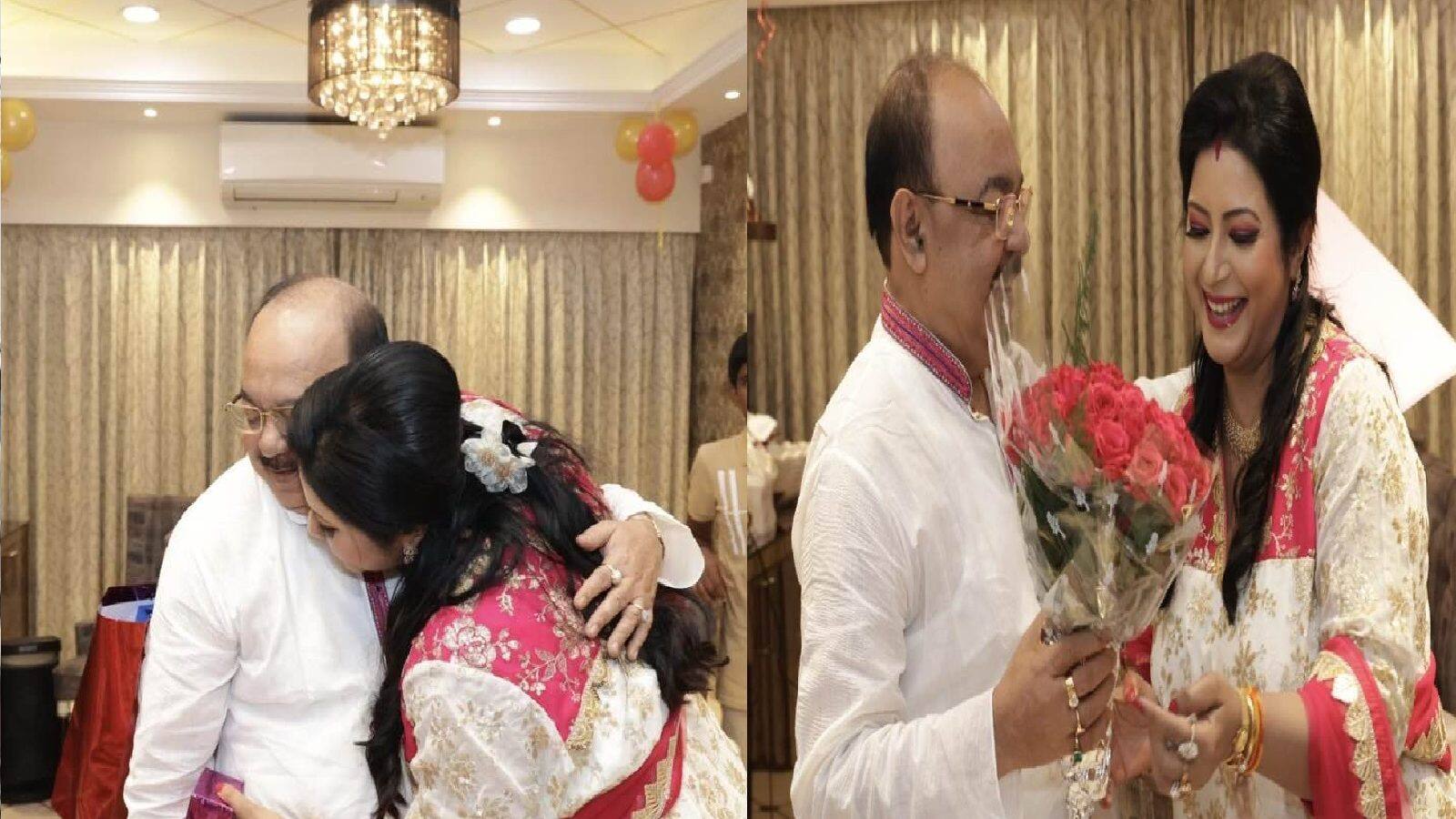Baisakhi Banerjees birthday | কাছে টেনে জড়িয়ে নিলেন শোভন, বৈশাখীকে কী কী উপহারে ভরিয়ে দিলেন ...